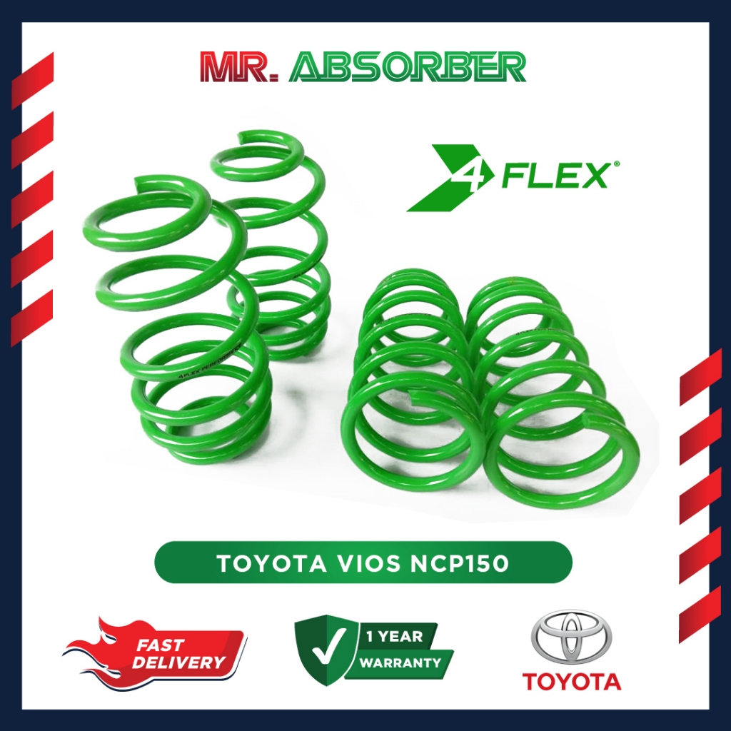 Toyota Vios NCP150 / NSP151 / Yaris 4Flex Sport Spring | Shopee Malaysia
