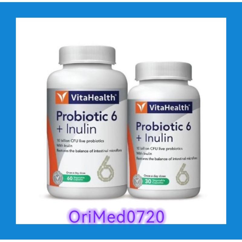 Vitahealth Probiotic 6 + Inulin 60’s+30’s | Shopee Malaysia