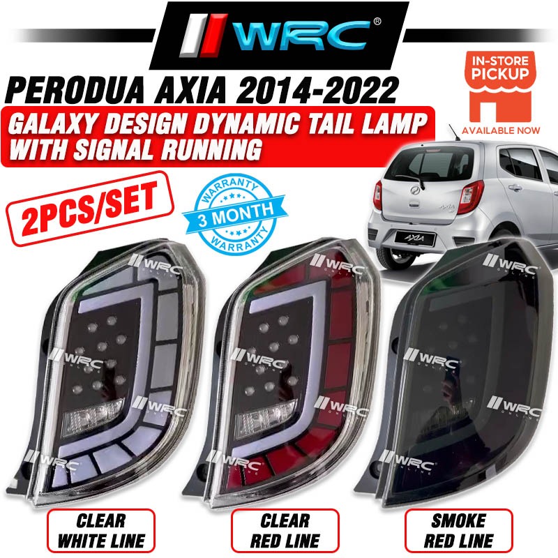 Perodua Axia 2014 - 2022 Galaxy Design Dynamic Tail Lamp With Signal ...
