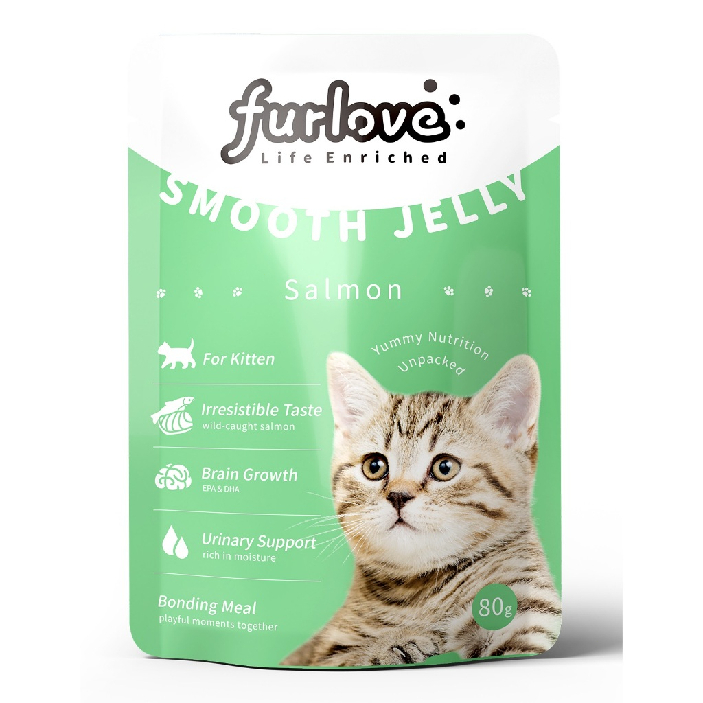 Furlove cat food wet food Cat Wet Pouch 80g Pouch Cat Food Makanan ...