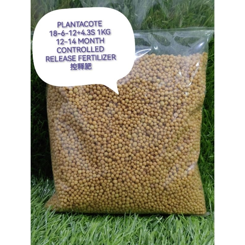 PLANTACOTE 18-6-12+4.3S 1KG 控释肥 12-14个月 CONTROLLED RELEASE FERTILIZER ...