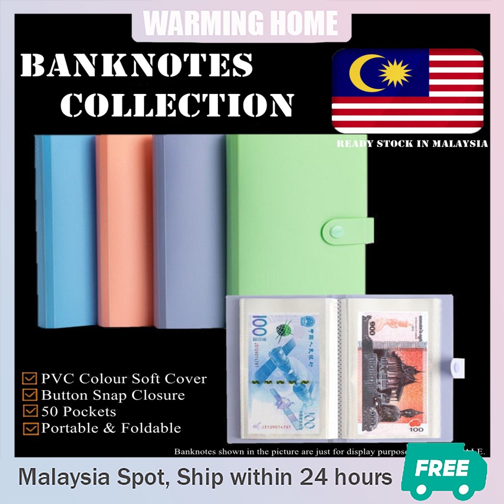 Banknotes Collection Storage Cash Album Money Holder Paper Money ...