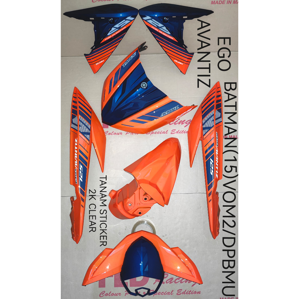 EGO AVANTIZ YAMAHA BATMAN 15 BODY COVER SET WITH SIAP STICKER TANAM 2K ...