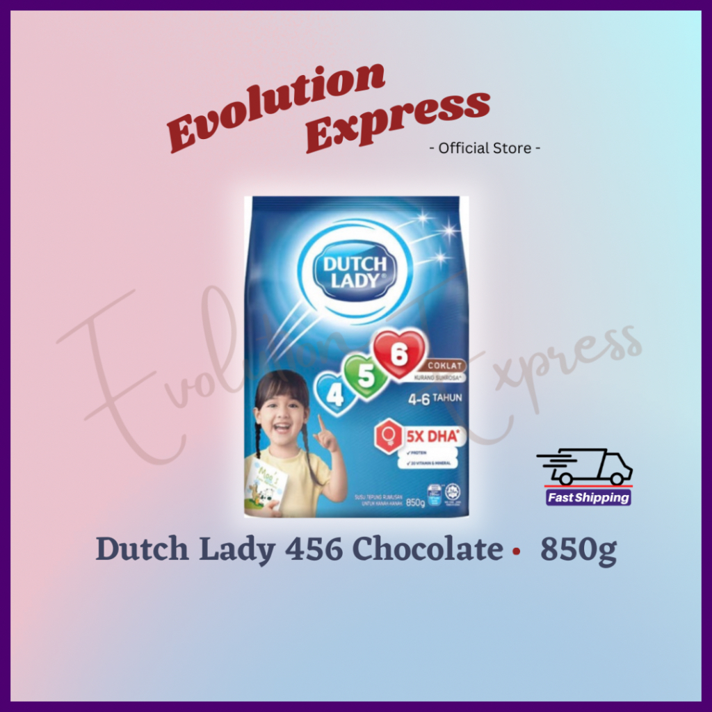 Dutch Lady 123 / 456 Growing Up Milk (850g) – Chocolate / Original ...