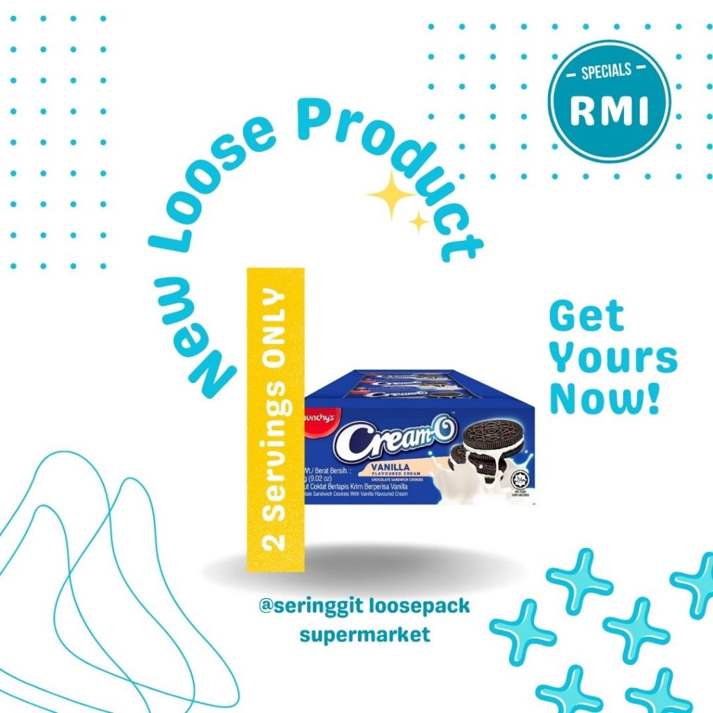 Seringgit Munchy's Cream-O Vanilla (16g x 2 Servings ONLY) | Shopee ...