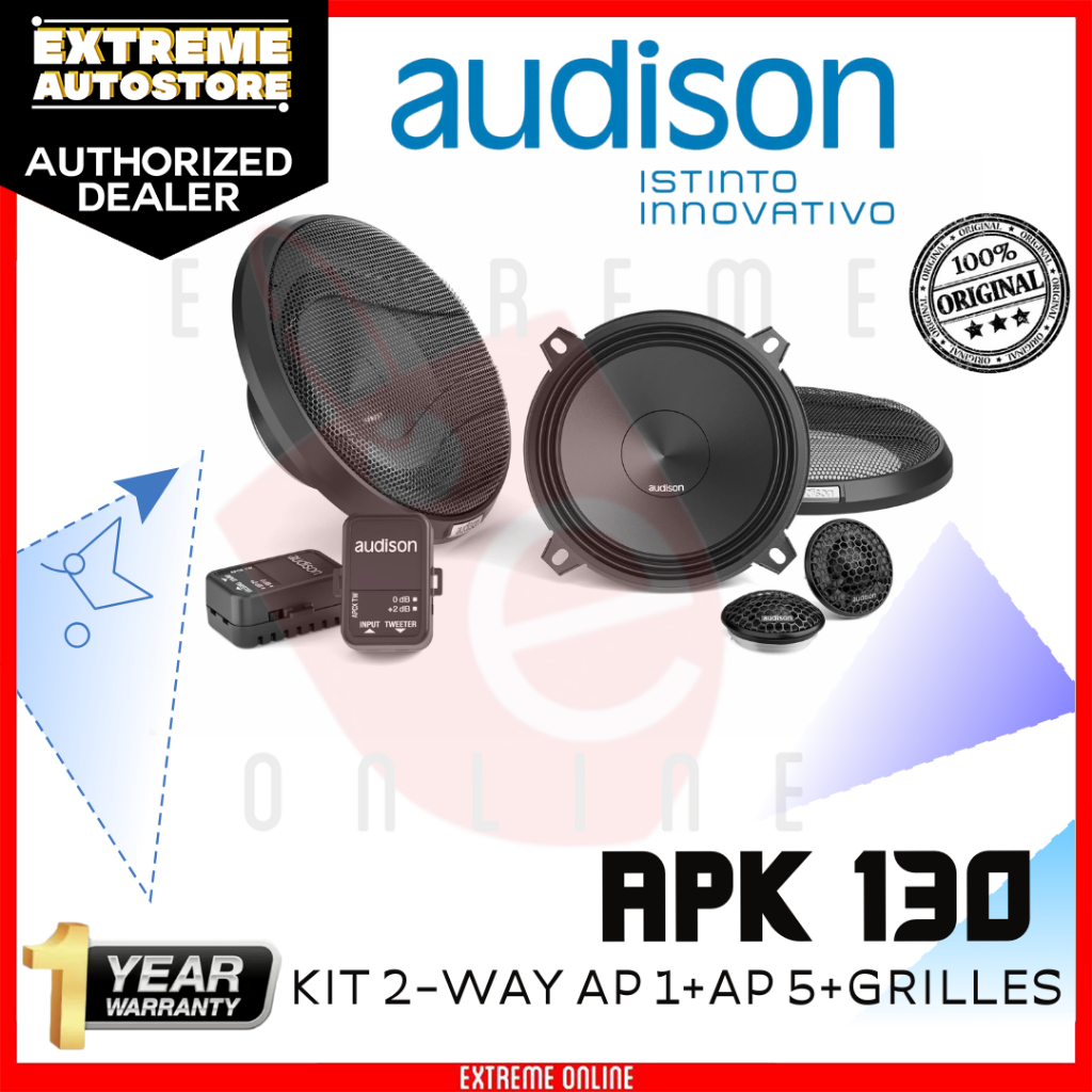 Audison APK 130 Prima Series 5.25" 2-Way Component Speaker Set | Shopee Malaysia