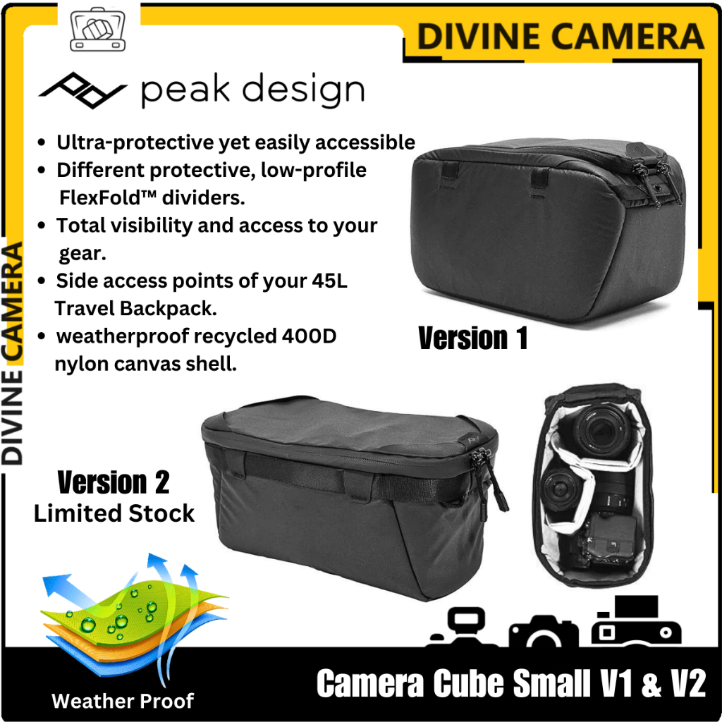 Peak Design Travel Camera Cube Small V1 & V2 | Shopee Malaysia