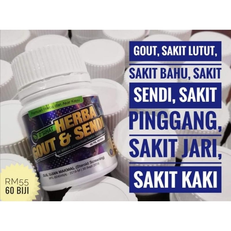 🔥 Ready stock herba gout & sendi original, sakit lutut / urat saraf ...