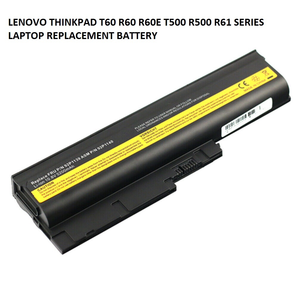LENOVO THINKPAD T60 R60 R60E T500 R500 R61 SERIES LAPTOP REPLACEMENT ...