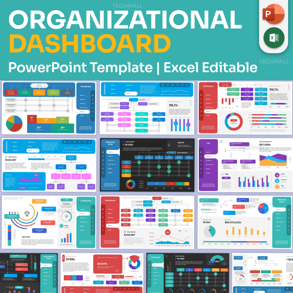Organizational Data Interactive Dashboards Dynamic Powerpoint Versatile Template Template - Easy ...