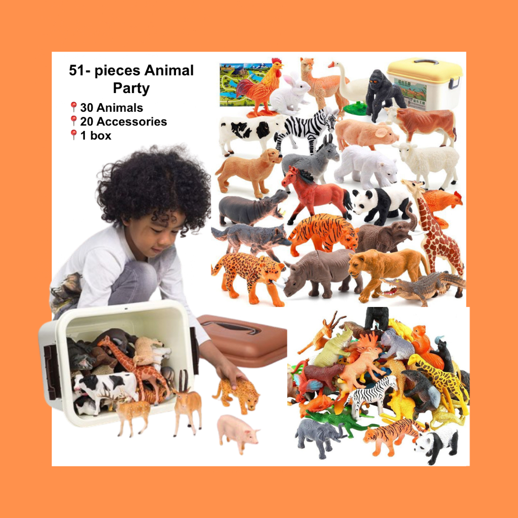 [READY STOCK] Mainan Haiwan Animal Toy Zoo Farm Box Binatang Kid Kanak ...