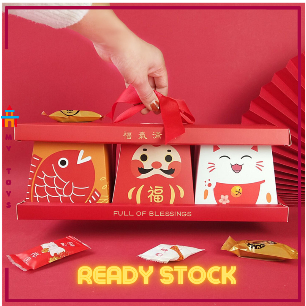 CNY Gift Box Premium Quality Chinese New Year 2024 Dragon Bag Door Gift ...