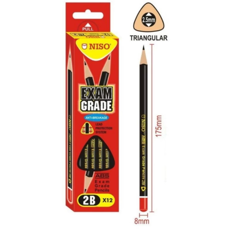 NISO / Arriston Exam Grade 2B Pencil 12pcs | Shopee Malaysia
