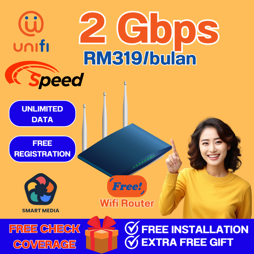UNIFI Home Fibre Broadband High Speed Internet - Unlimited Data, Free ...