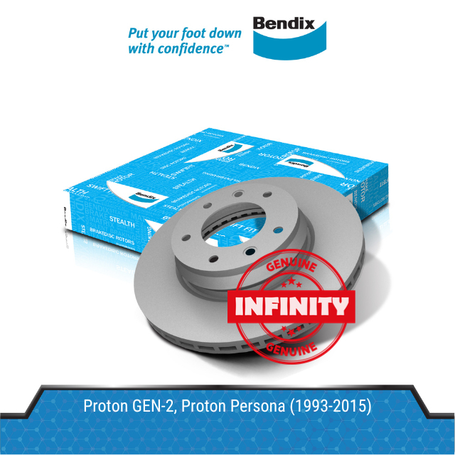 Bendix Front DISC ROTOR (1 SET) – Proton GEN-2, Proton Persona 1993 ...