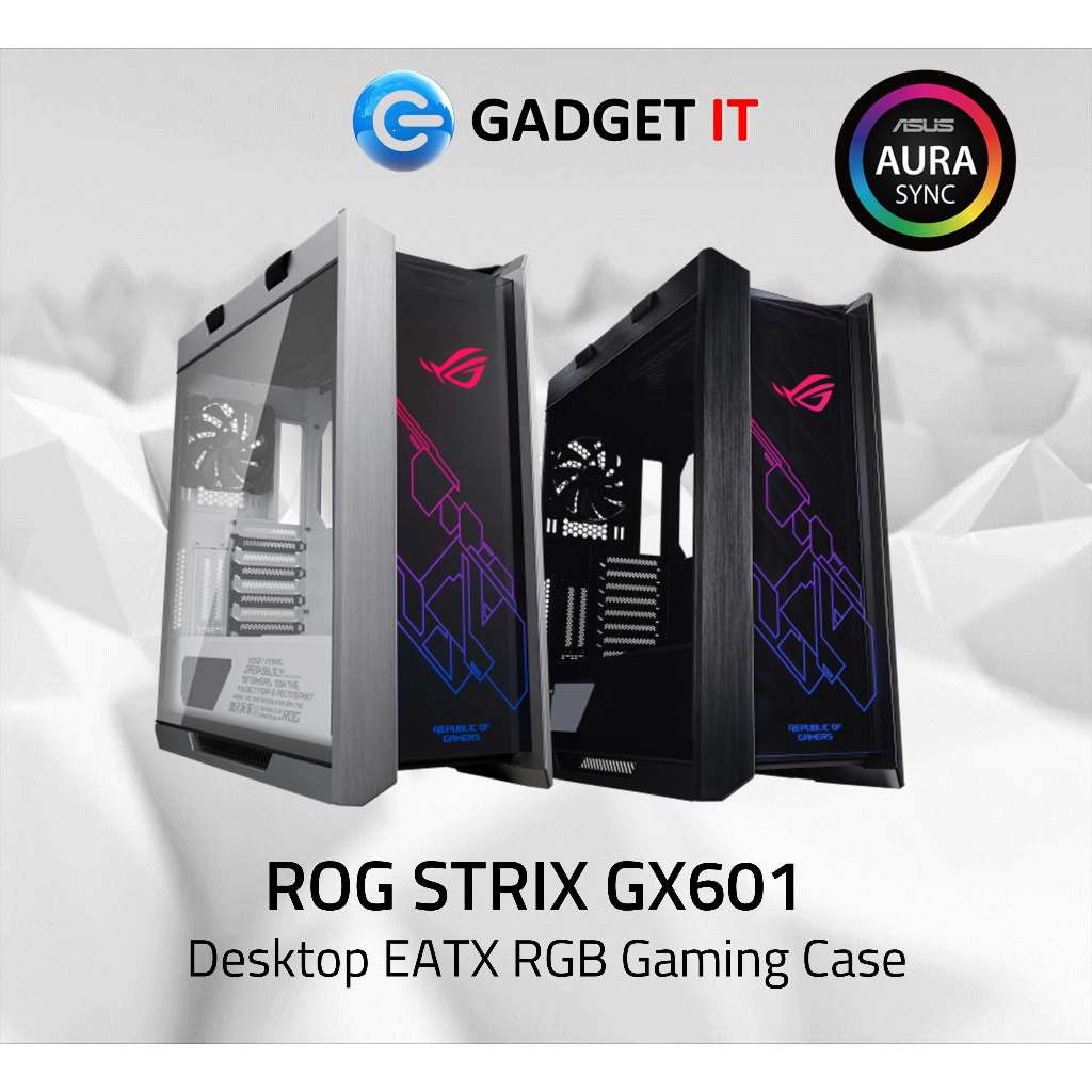 ASUS ROG STRIX HELIOS GX601 RGB EATX GAMING PC CASE ( BLACK / WHITE ...