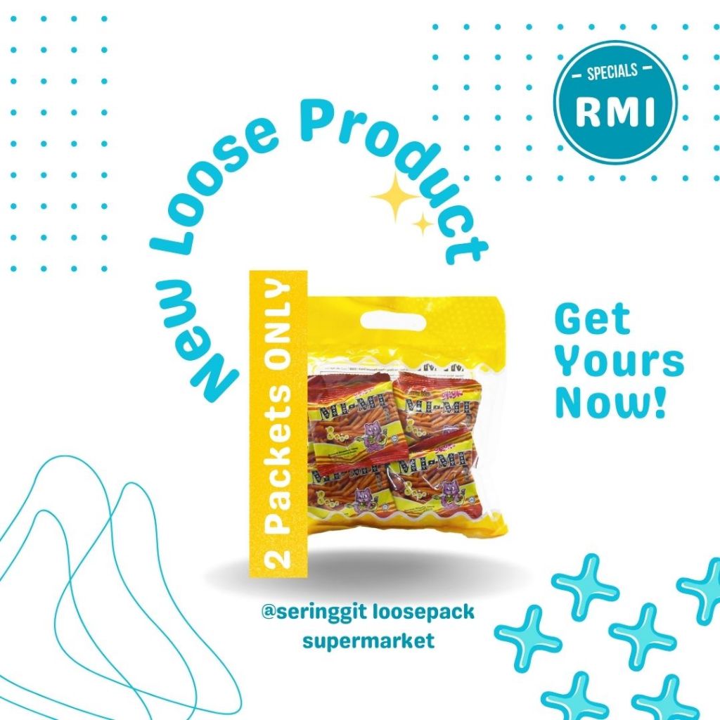 Seringgit Snek Ku Mi Mi Prawn Flavoured Snack (12G x 2 Packets ONLY ...