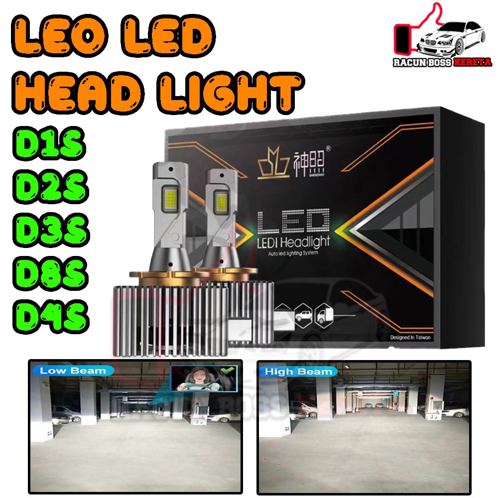 SHENZHAO 2PCS SUPER BRIGHT CAR LED THAN HID BULB /CANBUS TDCU CAR LED HEAD LIGHT D1S/D2R/D4S/D4R ...