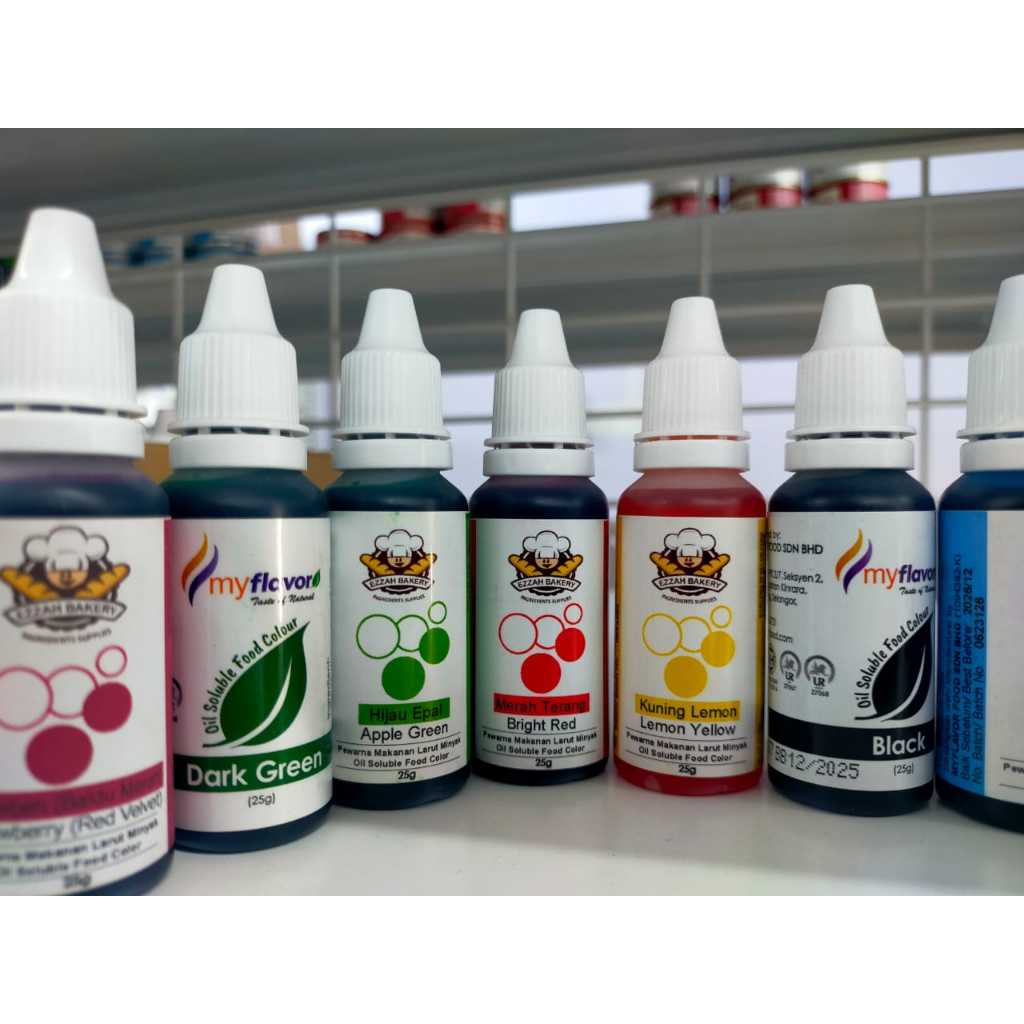 Pewarna Makanan My Flavor Brand | Food Colouring 25g | 120g | 500g ...