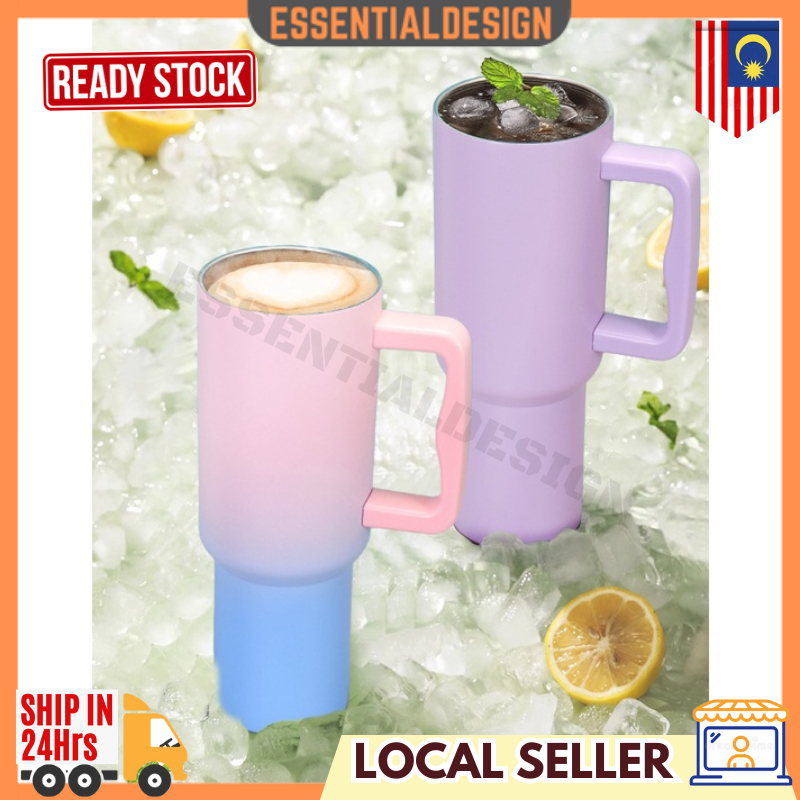 40oz Vacuum Flasks Stainless Steel Portable Tumbler Aesthetic Thermos ...