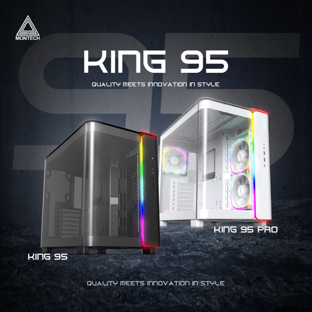# MONTECH [ KING 95 / KING 95 PRO ] - Dual Chamber Mid Tower T.G PC ...
