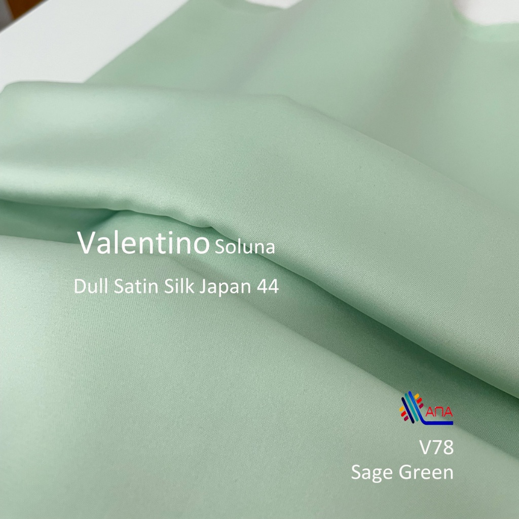 Ana Textile V1-V80 Dull Satin Valentino Soluna Silk Japan Bidang 44/45 ...