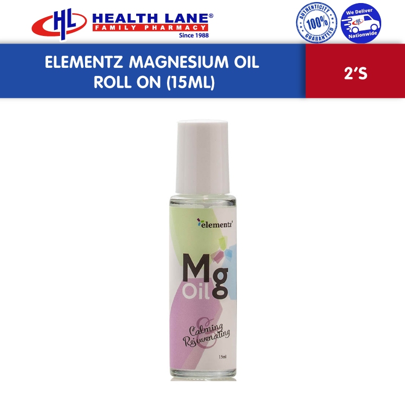 Elementz Magnesium Oil Roll On (2's/15ml) | Shopee Malaysia