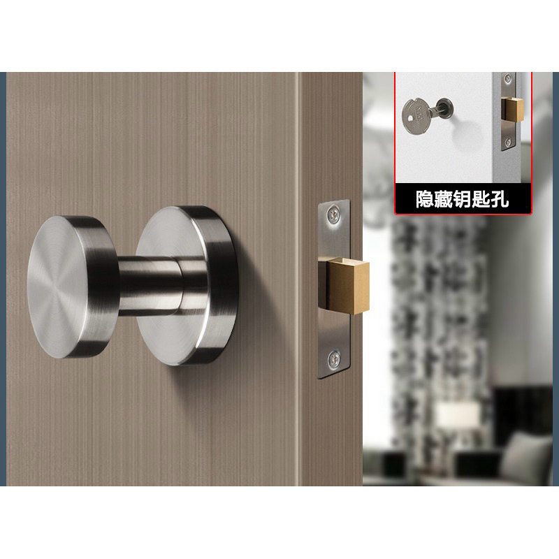 Invisible Door Lock Pull Ring Lock bedroom door Wooden Hidden door wall ...