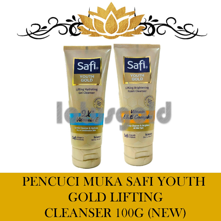 PENCUCI MUKA SAFI YOUTH GOLD LIFTING CLEANSER 100G (NEW) | Shopee Malaysia