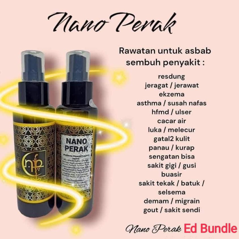 NANO PERAK SPRAY BARCODE COMBO 5 BOTOL PELBAGAI KEGUNAAN ORI HQ PREMIUM ...