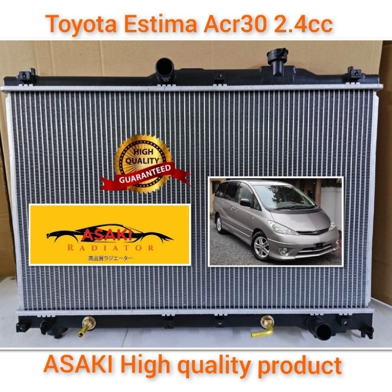 toyota Estima Acr30 2.4cc Radiator tangki air 26mm Double layer High ...