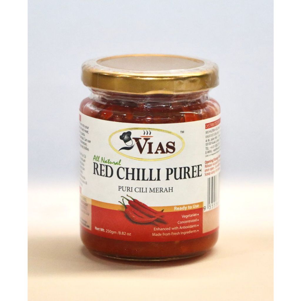 VIAS - Red Chili Puree / Cili Merah Kisar 250gram | Shopee Malaysia
