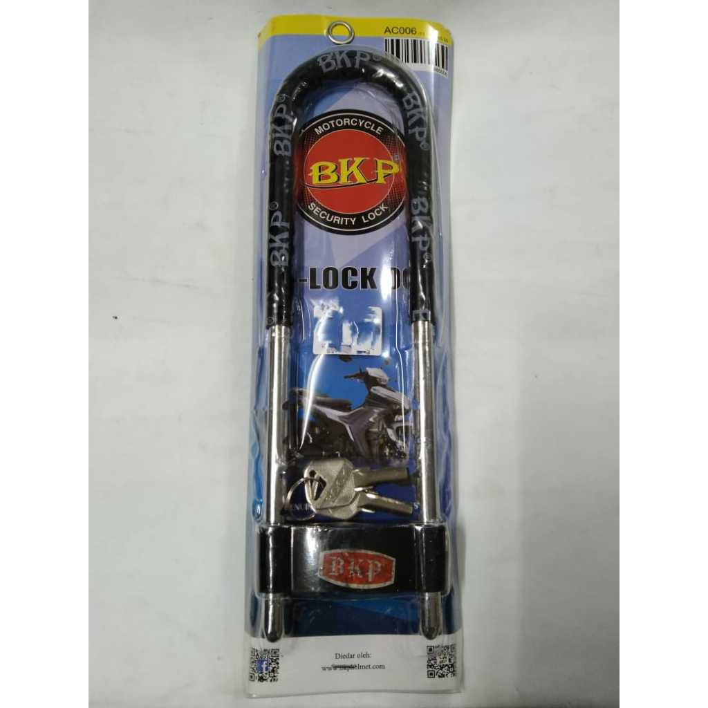 MOTORCYCLE U FORK LOCK BKP BLACK / RED | Shopee Malaysia