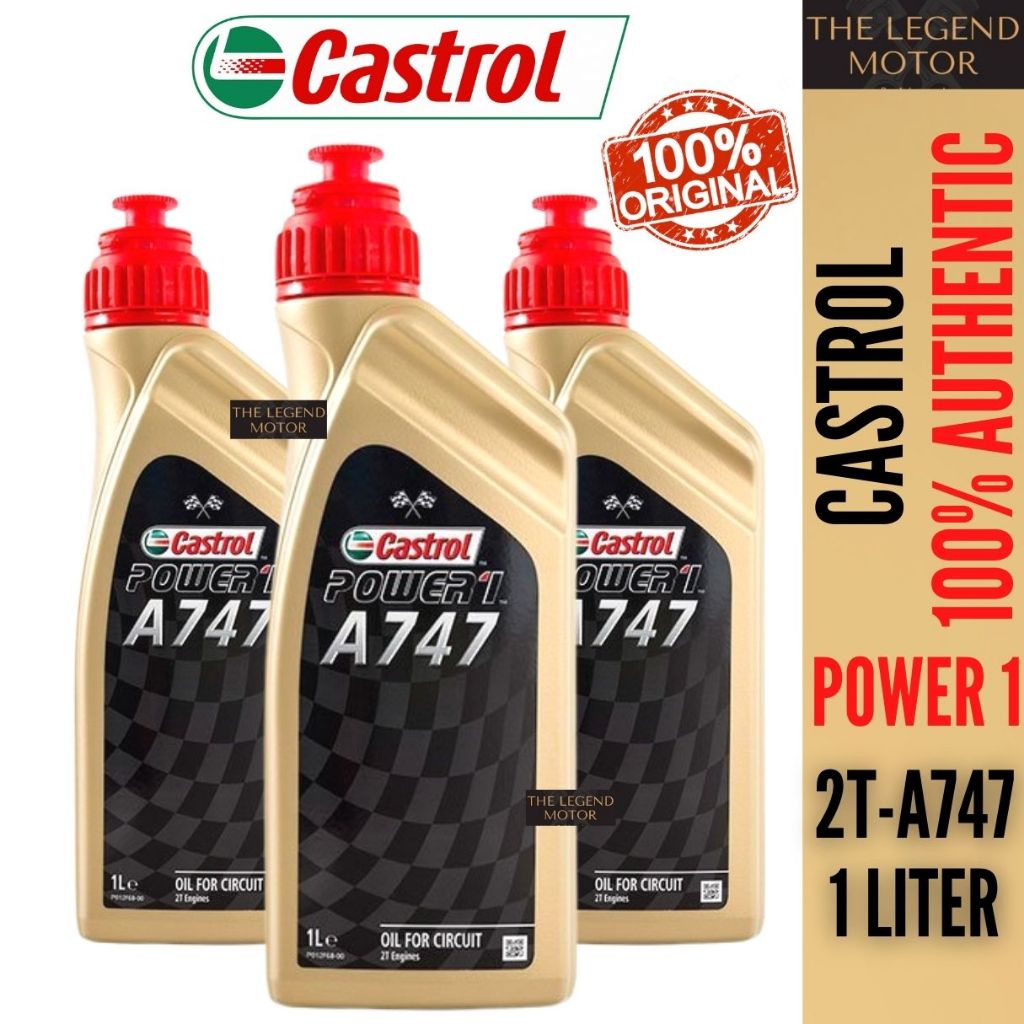 A747 2T POWER 1 Racing Engine Oil 1 Liter Lubricant Synthetic Minyak ...