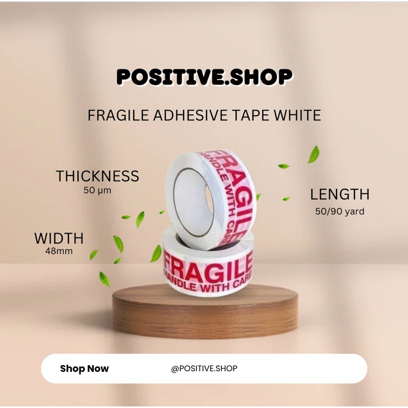 Fragile OPP Tape 48MM X 90 YARDS One piece (NO BRAND) | Shopee Malaysia