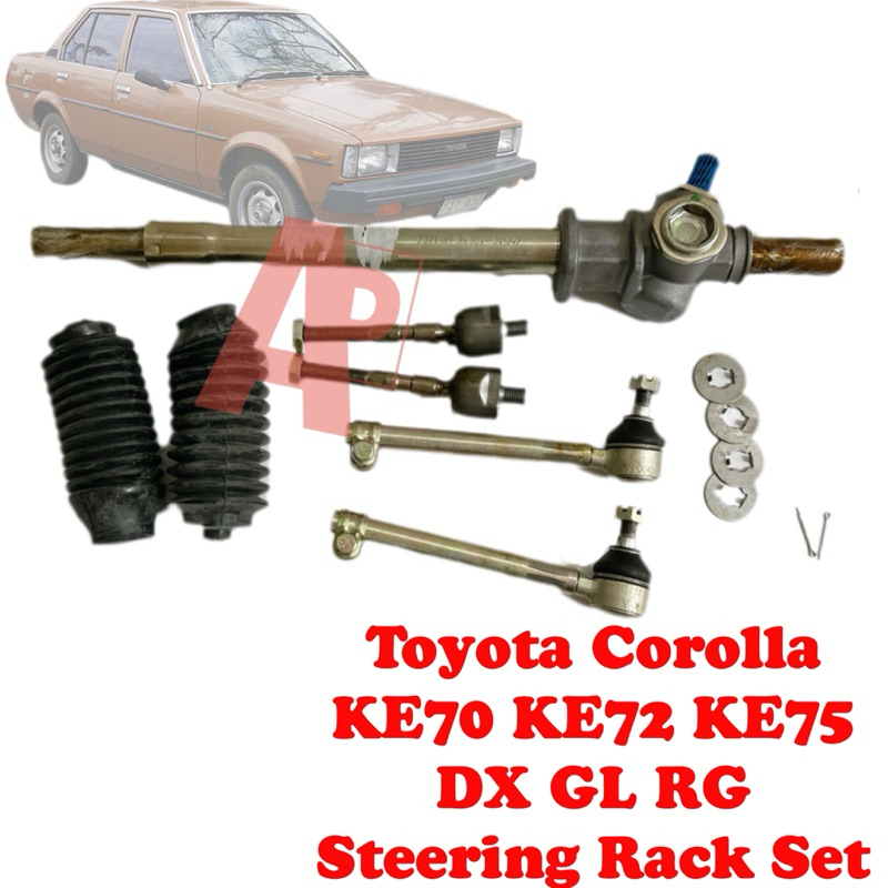 Toyota Corolla KE70 KE72 KE75 KE76 GL DX RG Steering Rack New | Shopee ...