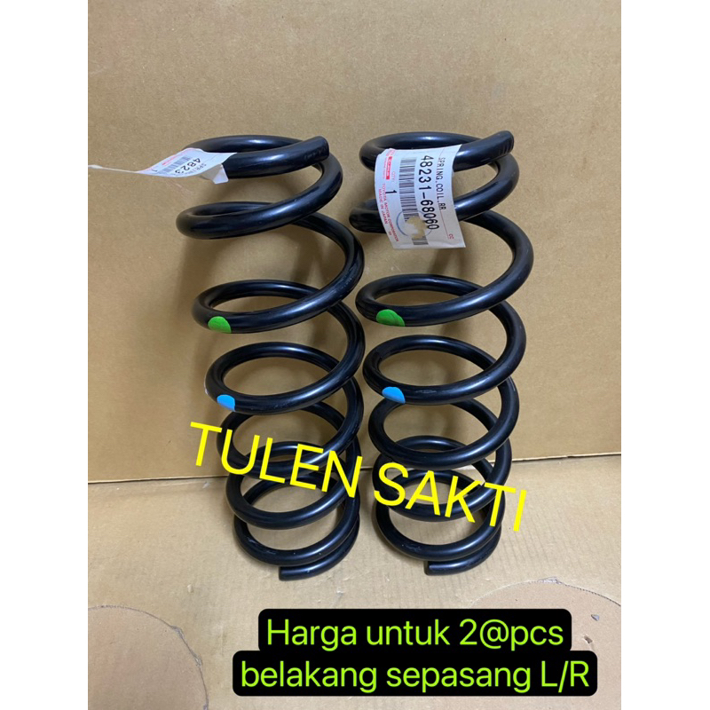 ORIGINAL TOYOTA WISH ZGE20 ZGE21 (2009>) COIL SPRING L/R SET (2@pcs) > 48131-68060 front > 48231 ...