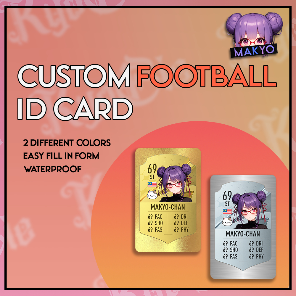 Football ID Card - FIFA Stats Card Custom ( BUY 2 GOT FREE 1 BNW CARD ...