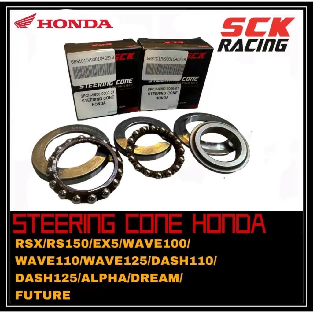 SCK RACING HONDA RS150 RS150R RSX150 RSX 150 STEERING CONE SET (INCLUDE ...