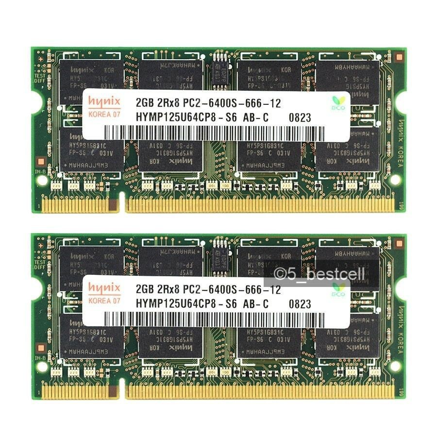 Mix Brand Ram - 2GB PC2-6400 DDR2-800MHz PC Laptop Memory SODIMM ...