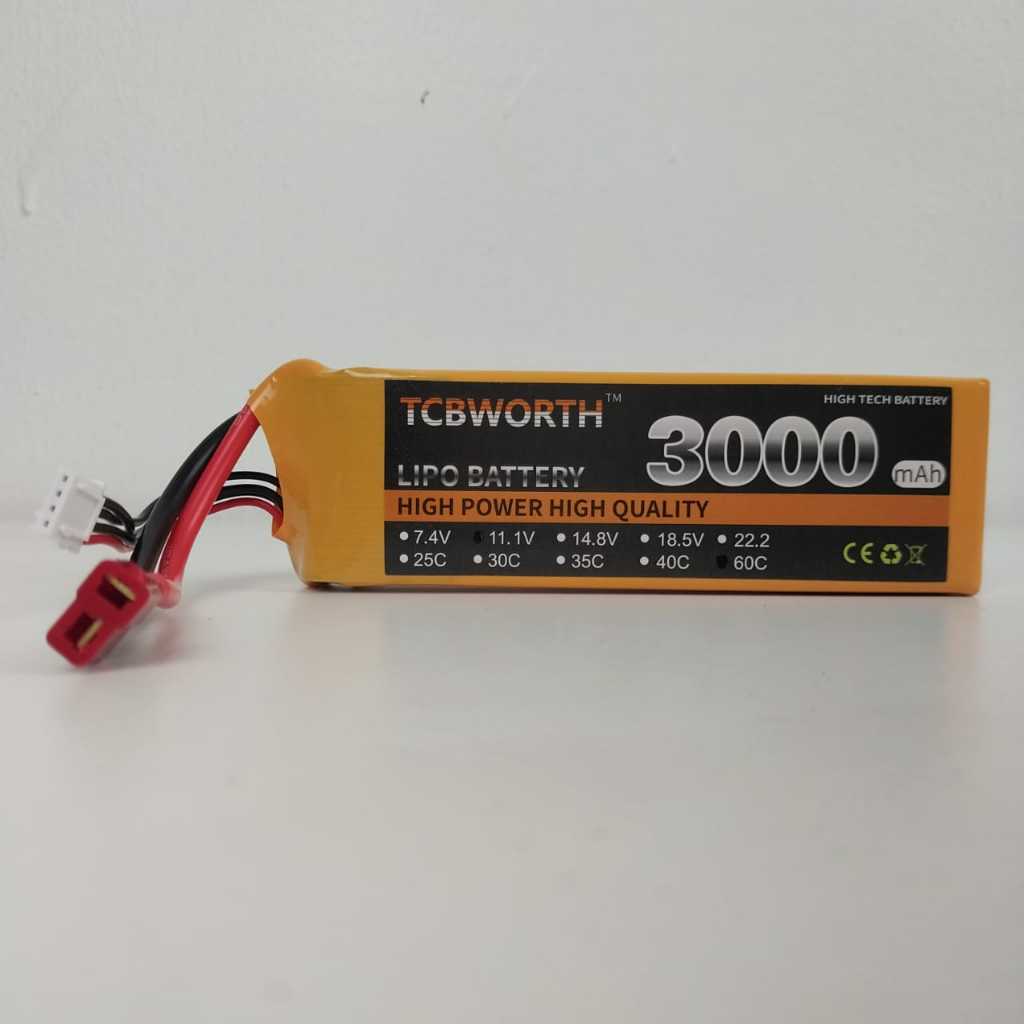 TCBWorth TCB Lipo Battery High Power Quality Tech 1500mAh-6000mAh RC 7.4V 11.1V 14.8V 22.2V 40C ...