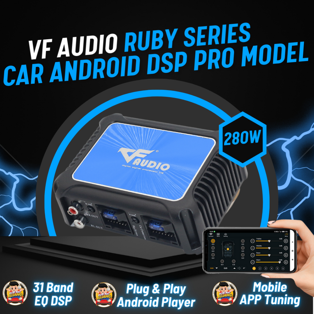 VF Audio Ruby V8 DSP Plug & Play OEM Android Player DSP Amplifier ...
