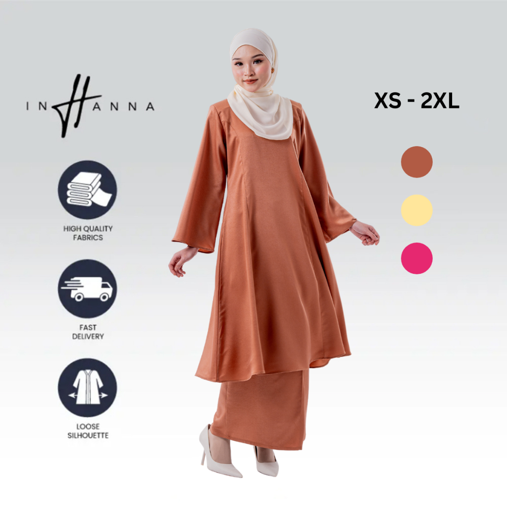 INHANNA BASIC Orked Kurung Labuh | Shopee Malaysia
