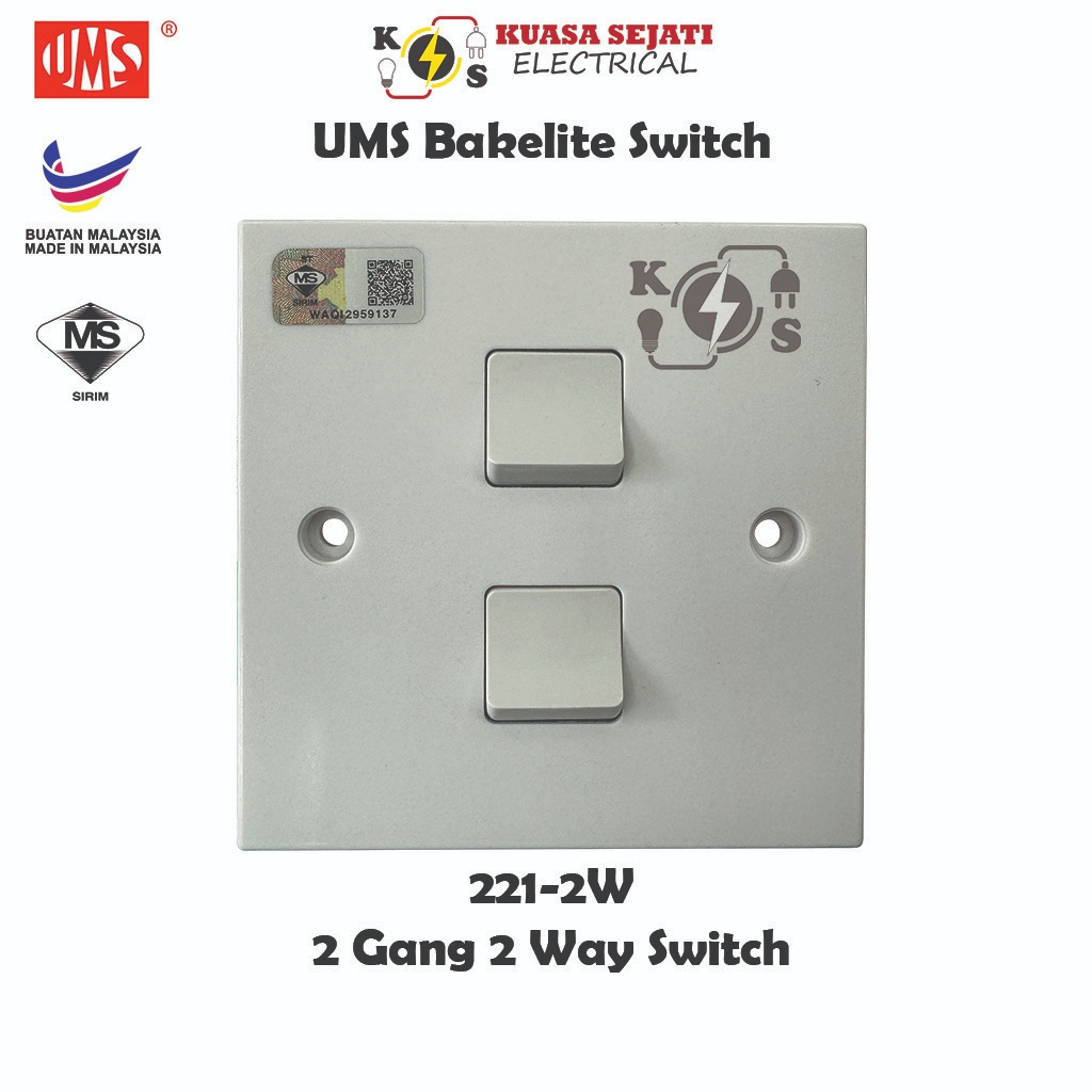UMS 2913A Switch Socket 13A & 15A And 20A Water Heater Switch / 1G 1W ...