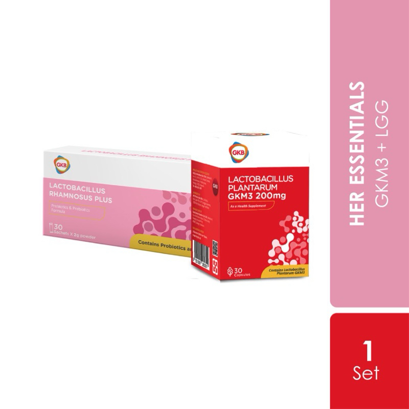 Gkb Her Essentials (gkb Lactobacillus Rhamnosus Plus 30’s +gkb Gkm3 30 ...