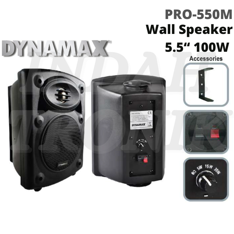 (Sebiji) DYNAMAX PRO550M 5W/15W/30W/8Ohm 100V 5.5" Box Speaker / Wall ...