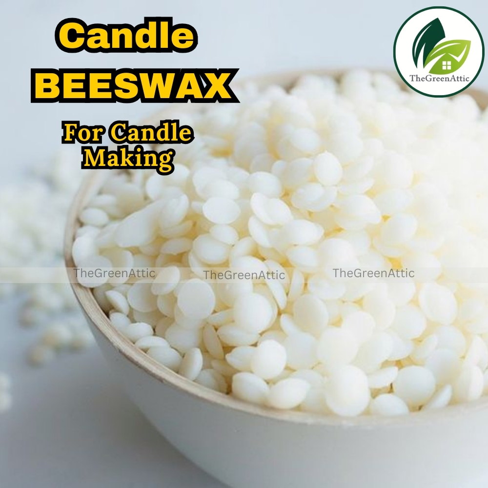 TheGreenAttic White Beeswax DIY for Candle Wax Bee Wax 100g 500g 1kg ...