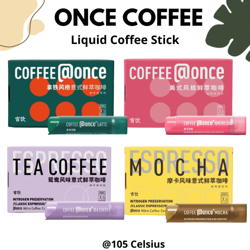 Once Coffee Espresso Mocha Coffee Stick Italian Roast Instant Cold Brew ...