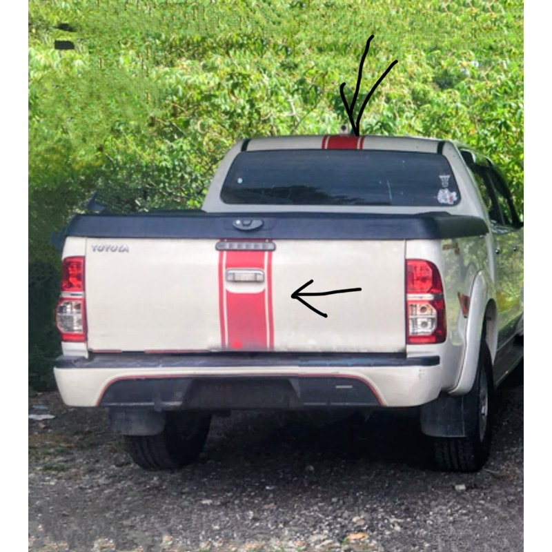 (Free Shipping) Oracal Germany 🇧🇪 Cut Body Lining Sticker TRD Toyota ...