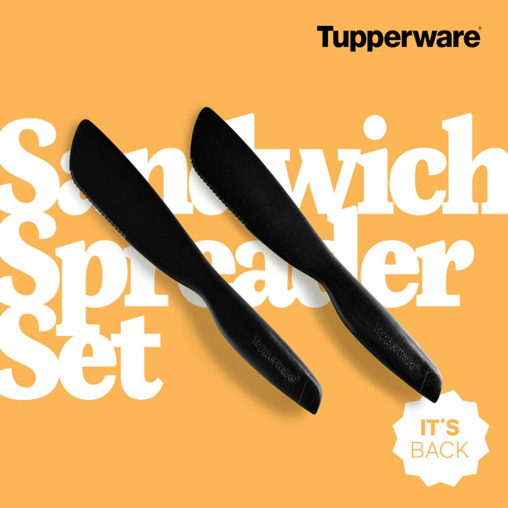 Tupperware Spreader Blue Penyebar Jam Peanut butter Fruits jam Roti ...